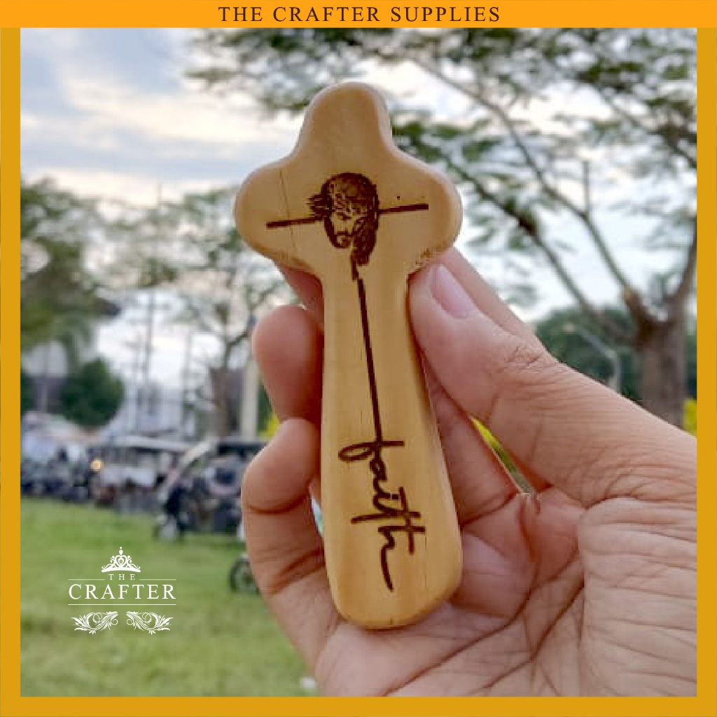 St. Joseph Wood Cross Holding Cross Comfort Cross Praying Cross ...