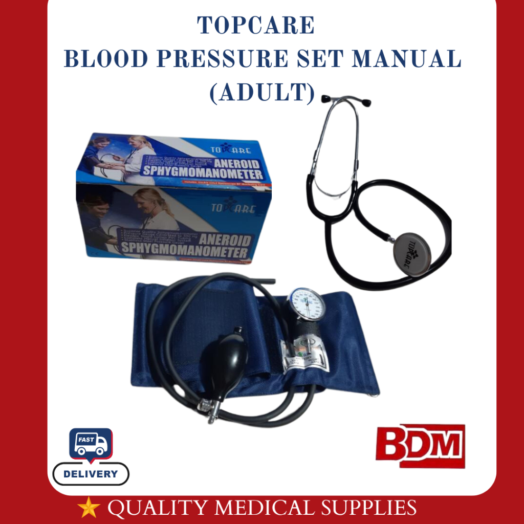 [Fast Shipping] TOPCARE | MANUAL BP Apparatus Aneriod with Steth Set ...