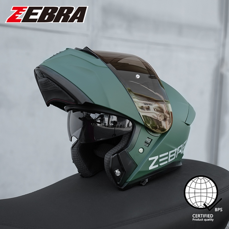 Zebra 767 modular helmet full face helmet motorcycle for dual visors ...