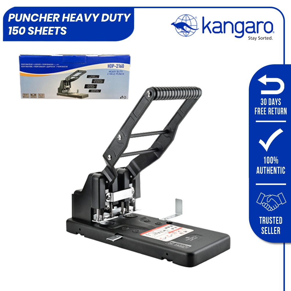 Kangaro Puncher Heavy Duty 150 Sheets capable (HDP-2160) | Shopee ...