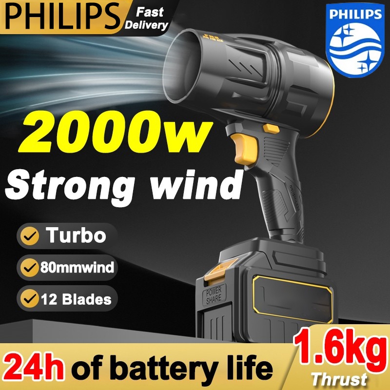 PHILIPS Turbo Fan Lithium Violent Leaf Blowing Power Hair Dryer Mini ...