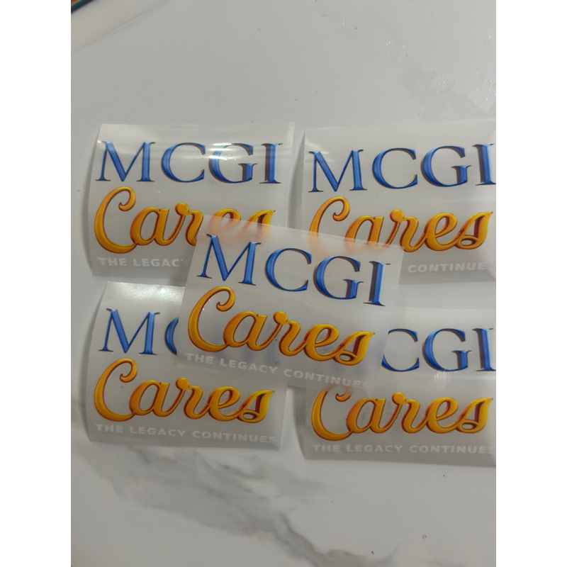 custom iron-on DTF name MCGI Logo ready to press patches | Shopee ...