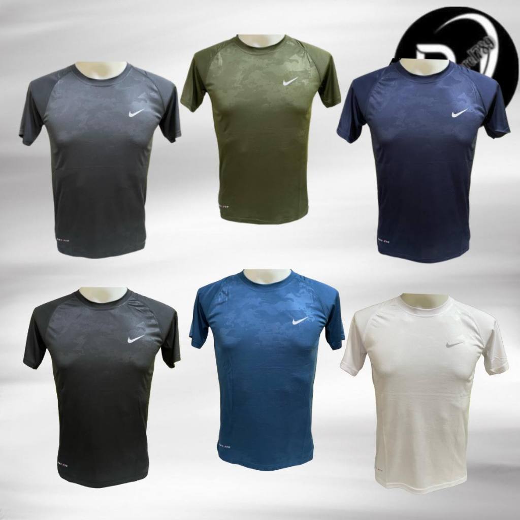 Men's Sports DRI-FIT Ice silk Quick dry T-shirts short sleeves | Shopee ...