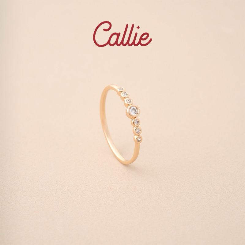 Callie 18k Gold Plated Lizel Ring Sie 6-9 Shop Callie | Shopee Philippines