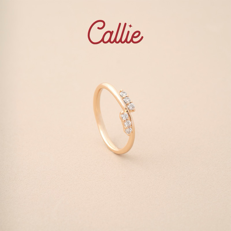 Callie 18k Gold Plated Abby Duo Ring Kids Size 3-5 Shop Callie | Shopee ...