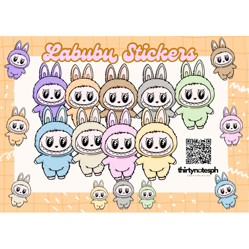 LABUBU VINYL WATERPROOF STICKERS | Shopee Philippines