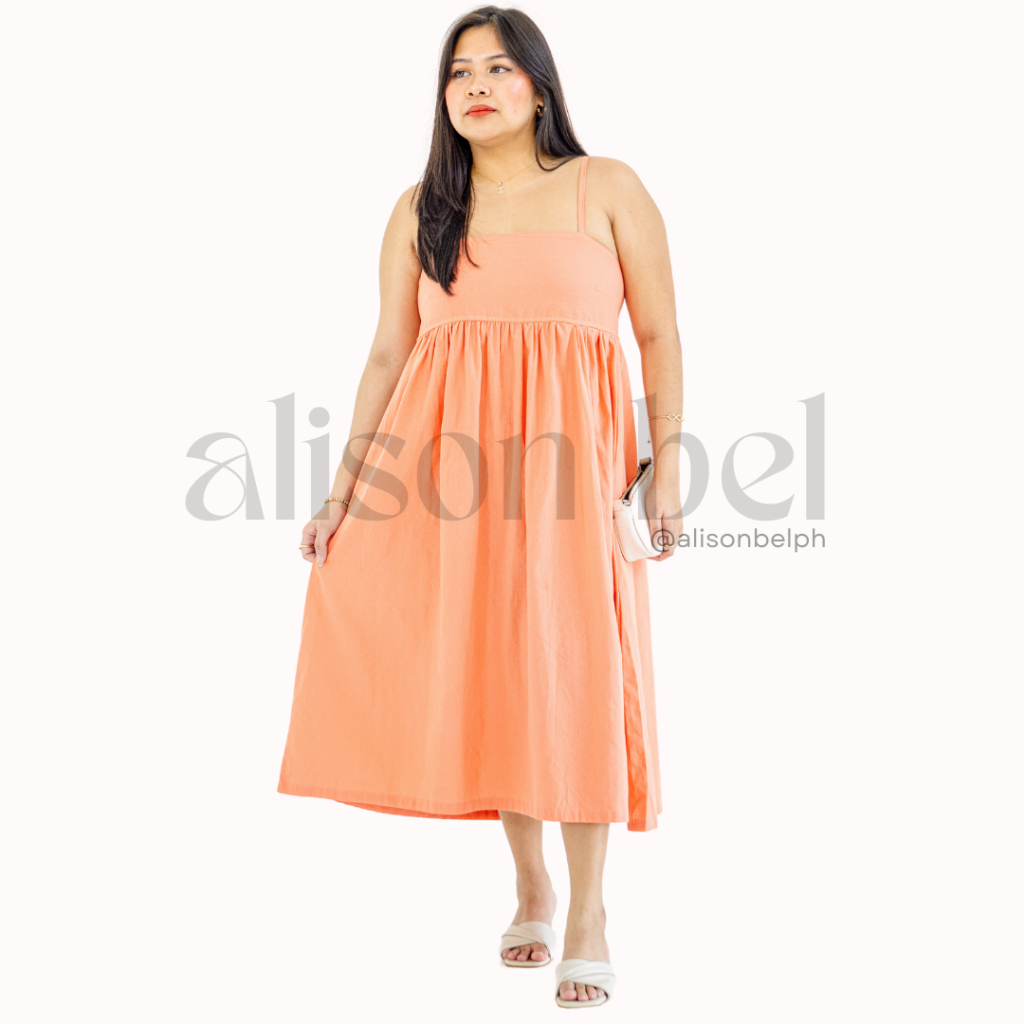 ALISON BEL: Sweetheart Dress Plain in Large Size | Shopee Philippines
