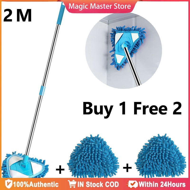 Triangular dust removal small mop flat mop universal ceiling cleaning ...