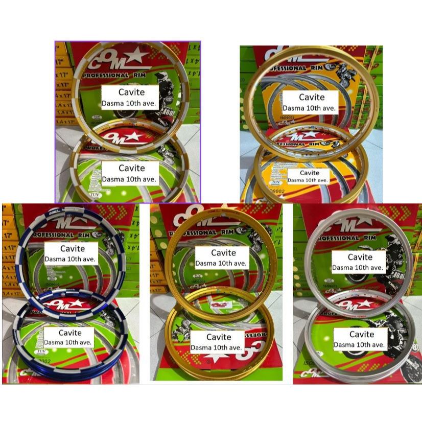 comstar professional rim double wall 1.4x17 both pair SOLD AS SET ORIG ...