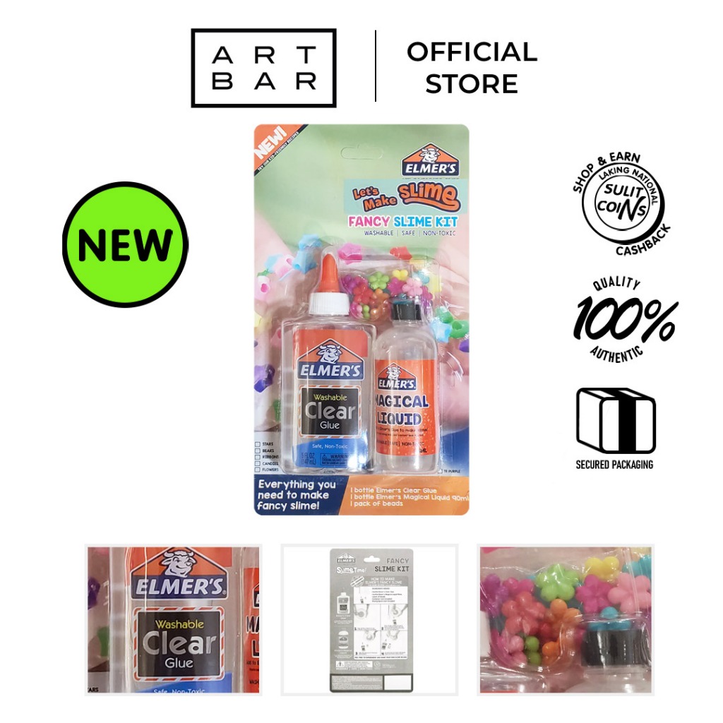 Elmer's Fancy Slime With Flower Beads - Art Bar | Shopee Philippines