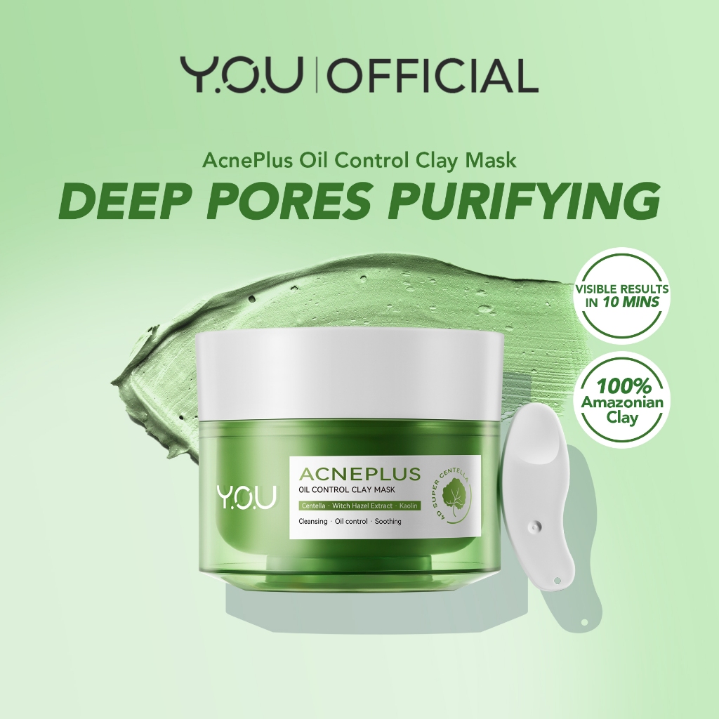Y.O.U AcnePlus Oil Control Clay Mask | Amazonian Clay | Remove ...