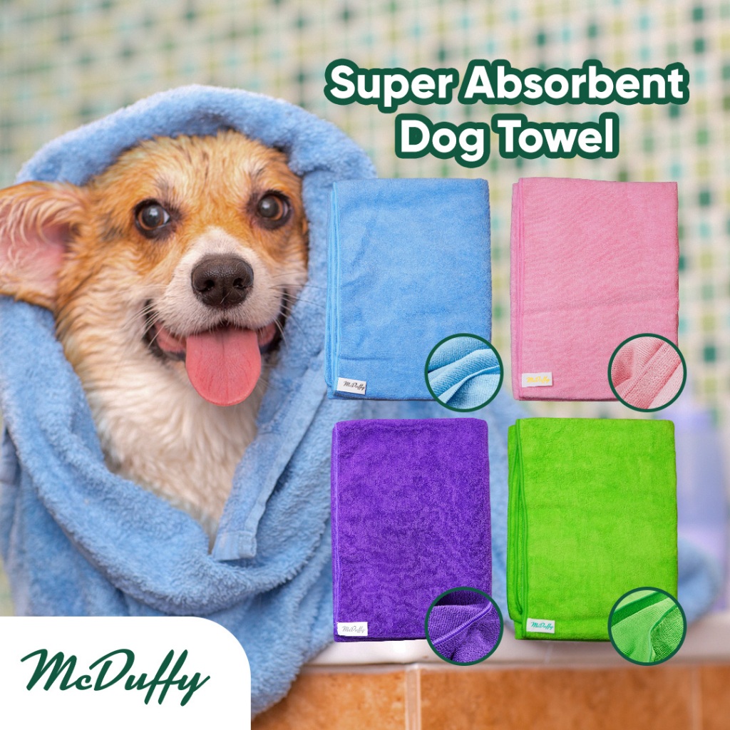 McDuffy Ultra-Soft Microfiber Pet Towels for Dogs & Cats, 125x73cm [WxH ...