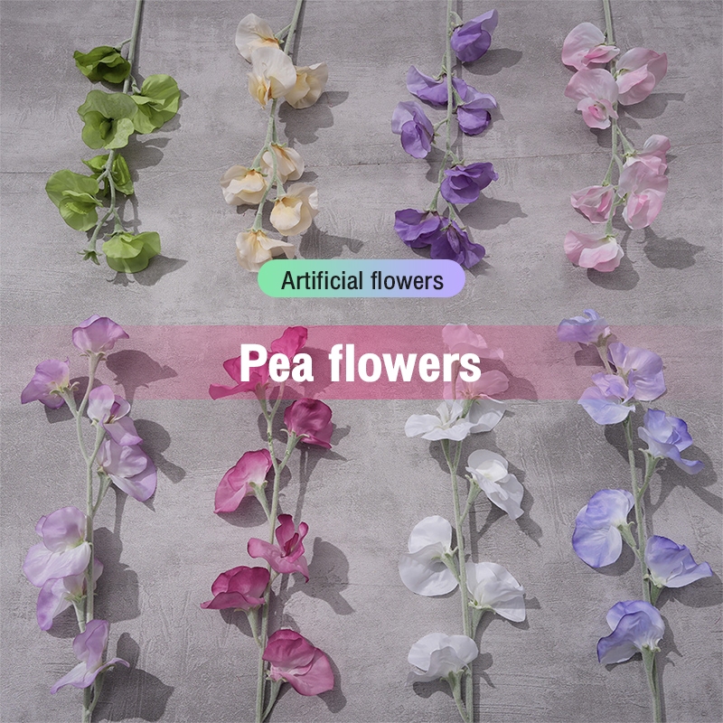 Artificial pea flowers, artificial fake bouquets, high-end sense ...
