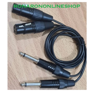 Dual Female XLR to PL 55 mono Cable Heavy Duty 2 XLR Female to 2 PL 55 ...