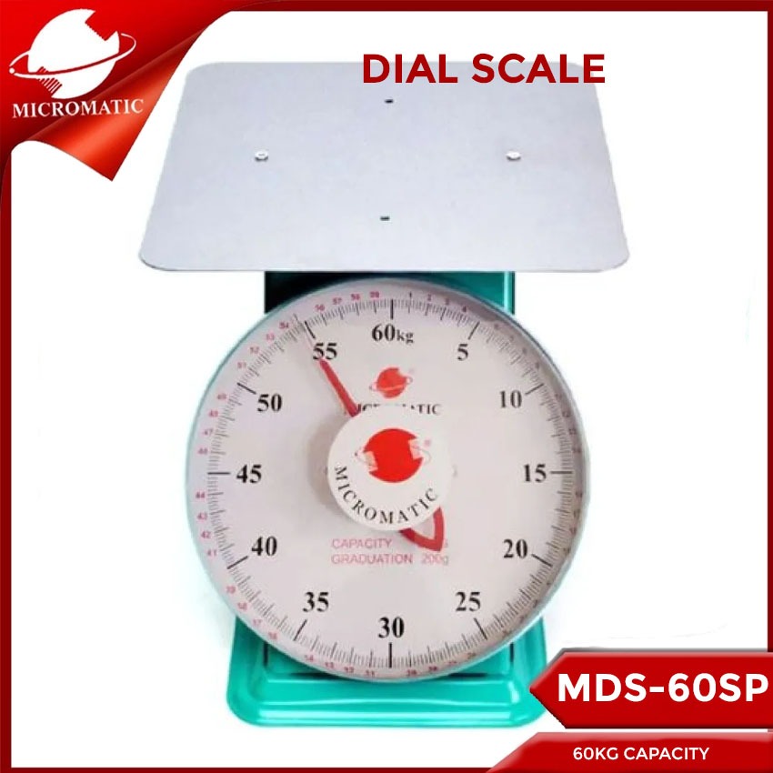 Micromatic MDS-60SP 60kg Capacity Stainless Steel Plate Dial Scale ...