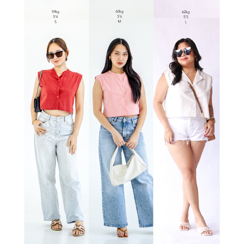 ALISON BEL: Harper Top Plain in Large & Regular Size | Shopee Philippines