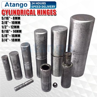 (Per Pcs) Cylindrical Hinges 5/16 3/8 1/2 9/16 5/8 3/4 Inch Steel Door ...