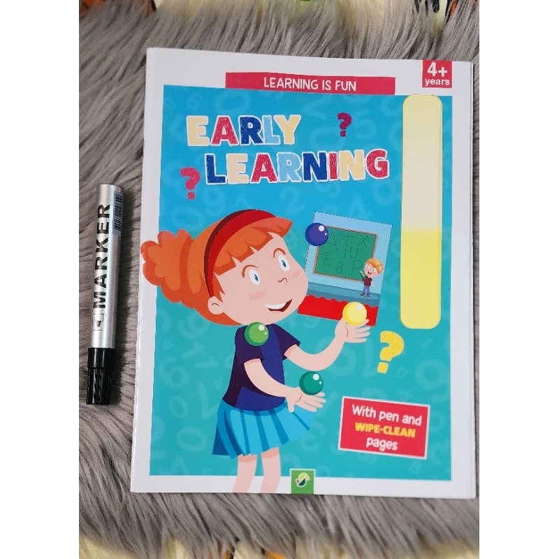 Early Learning Wipe Clean Activity Book for 4+ Years (Preloved-No Pen ...
