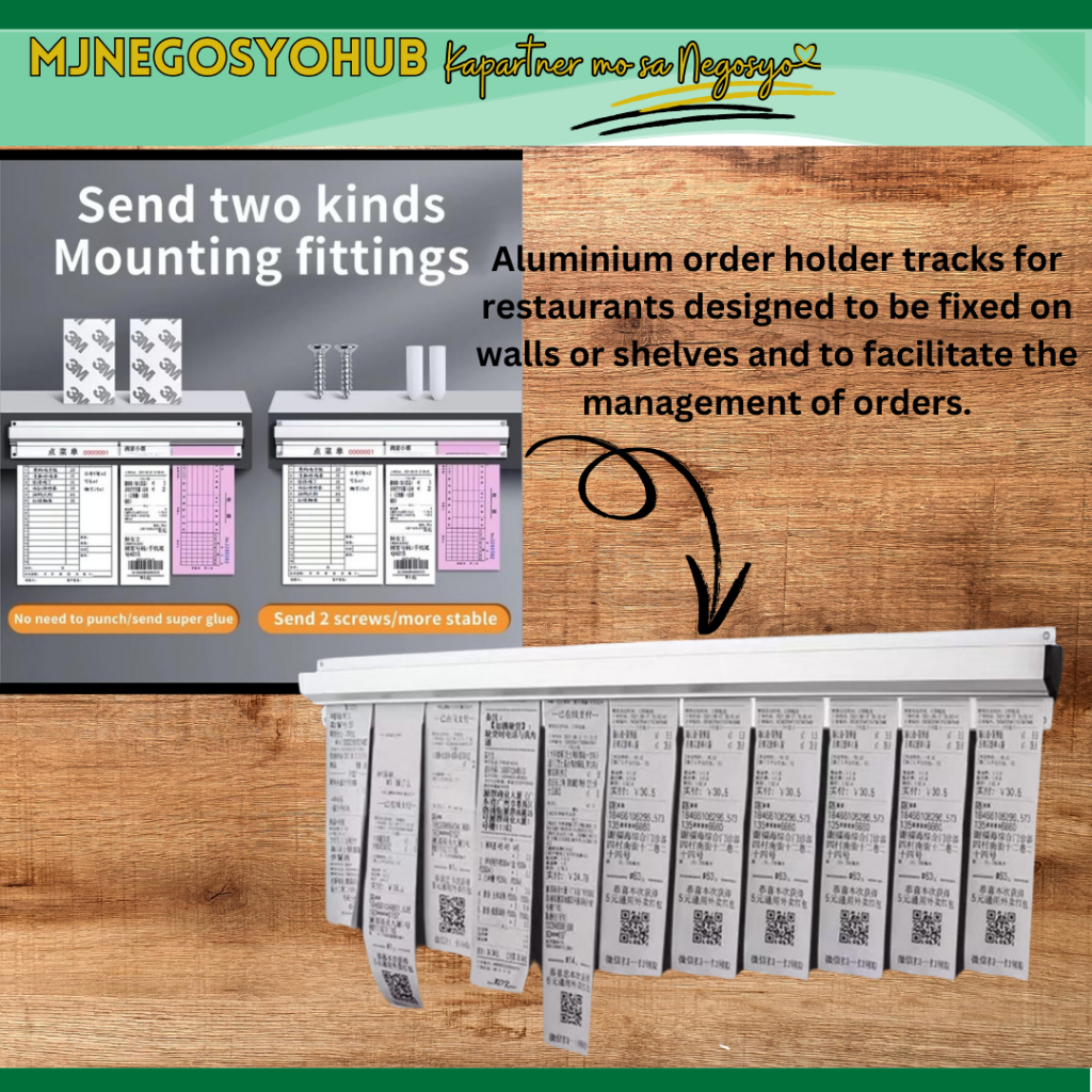 Order Slip Holder Bill Receipt Hanging Rack Ticket Clip Hanger SHP2 ...