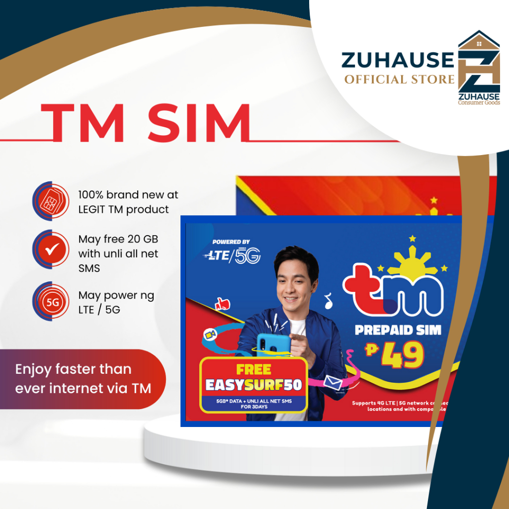 TM 5G PREPAID SIM CARD BRAND NEW SEALED | Shopee Philippines