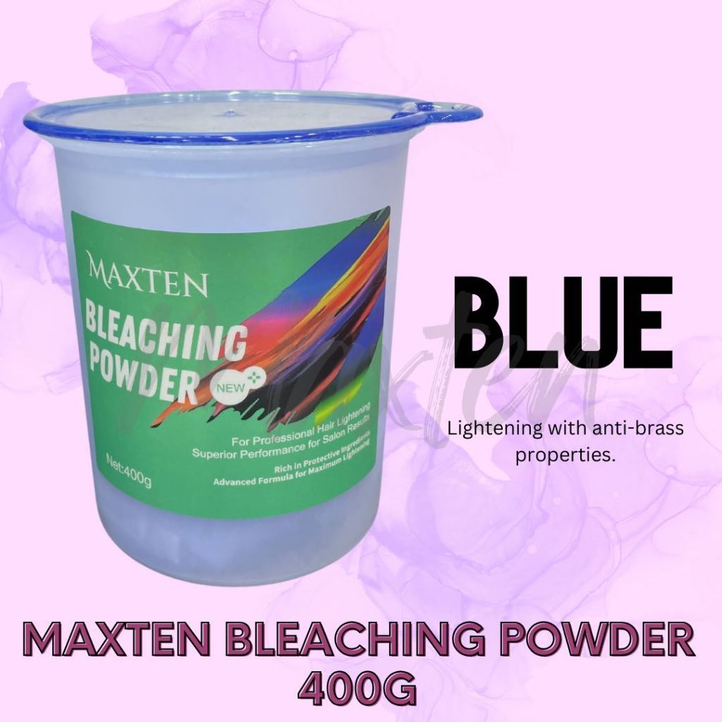 White/Blue Maxten Hair Color Bleaching Powder Highlights Color 400g ...