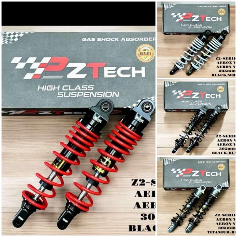 Pztech Z2-SERIES CNC SHOCK 305mm AEROX/NMAX V1 / V2 | Shopee Philippines