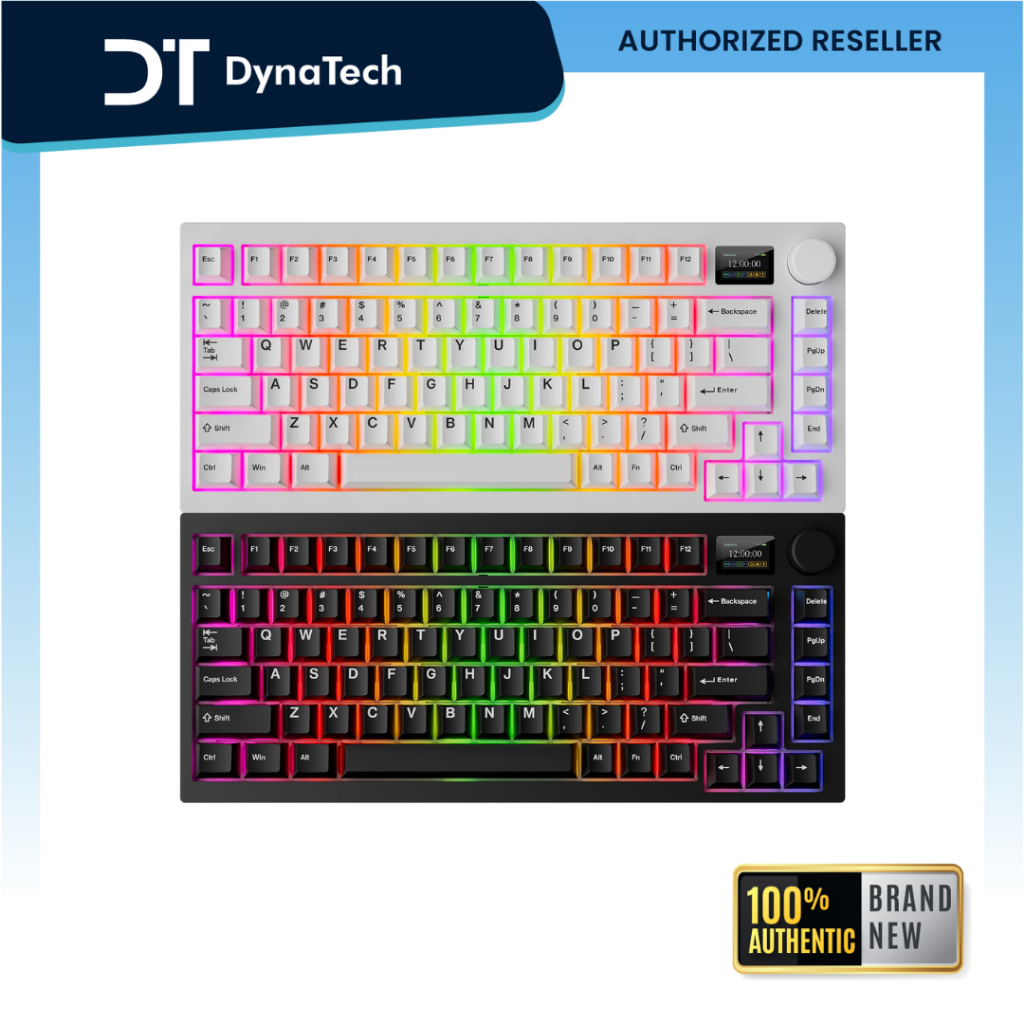 Tecware Spectre 75 LCD 3-Mode Cocoa Brown Tactile Gaming Keyboard ...