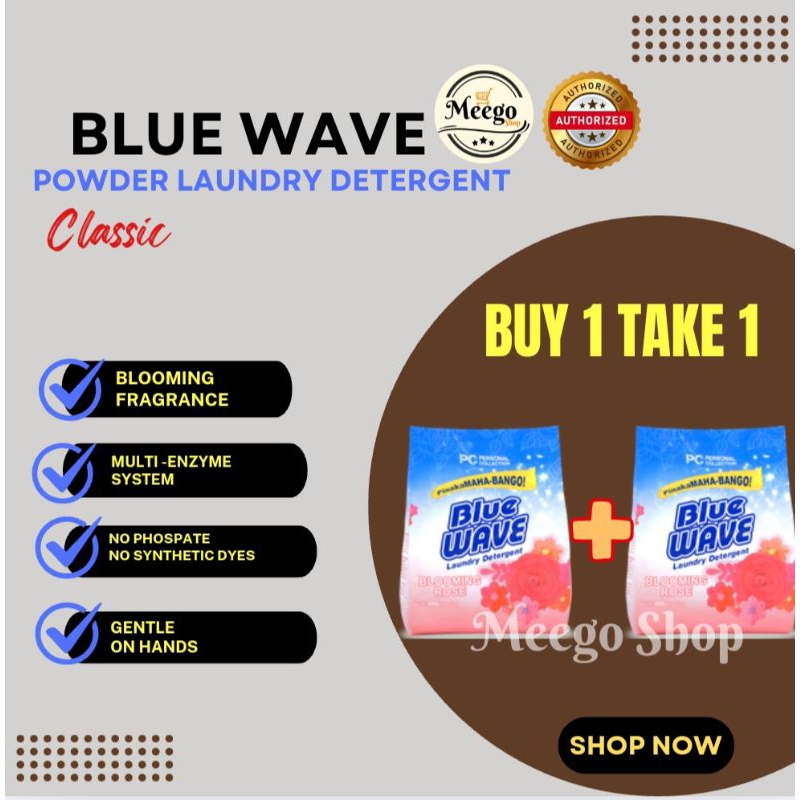 BUY 1 TAKE 1 BLUE WAVE BLOOMING ROSE POWDER LAUNDRY DETERGENT 800G ...
