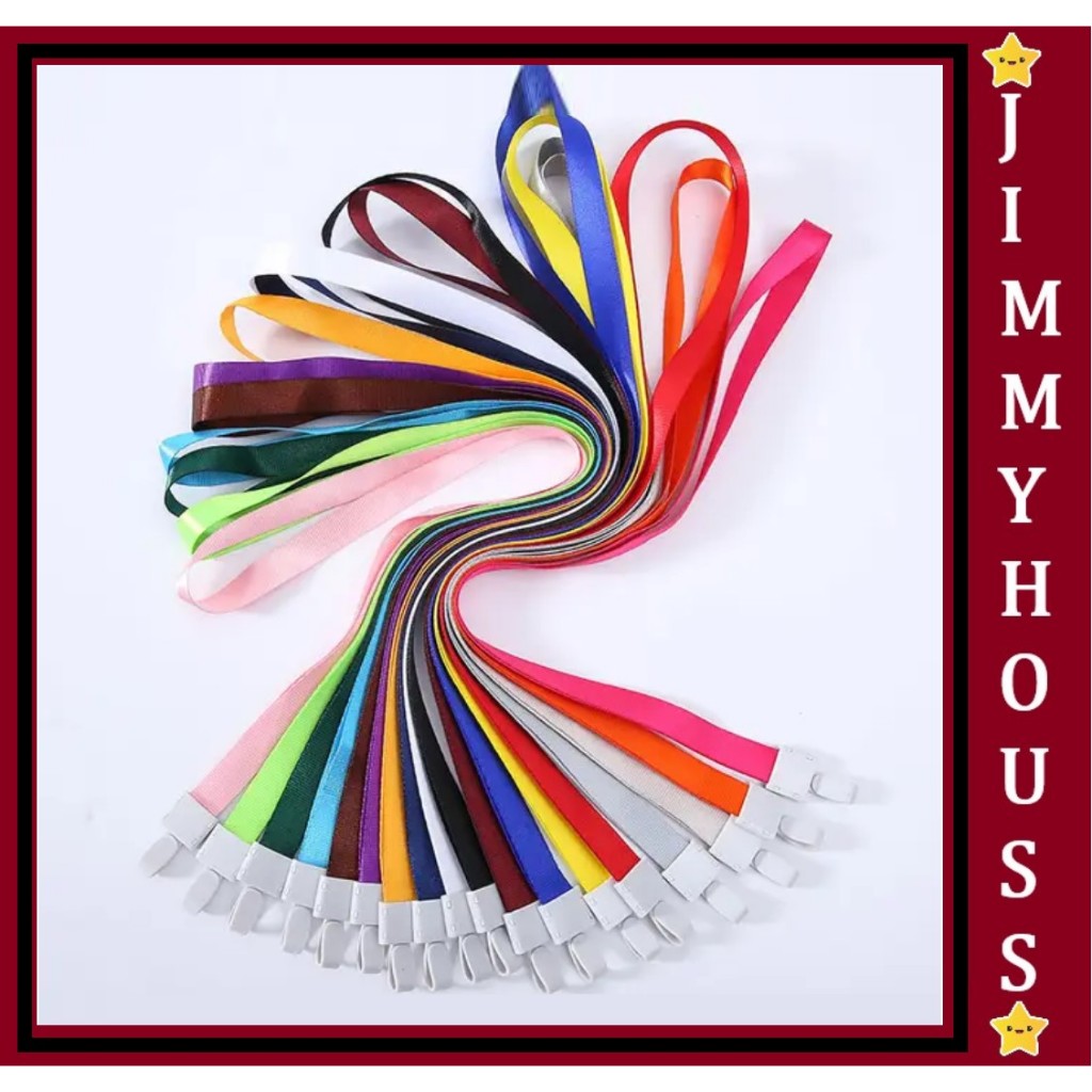 (1PIECE )1.5cm SQUARE LACE Lanyard Silky ID Lace with Plastic Hook ...