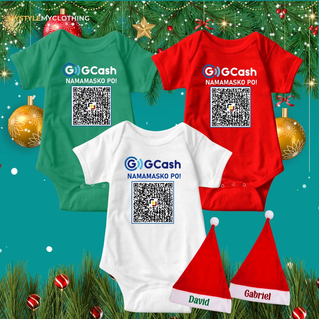 Baby QR Code Personalized Christmas Holiday Insta Gift Onesies with ...