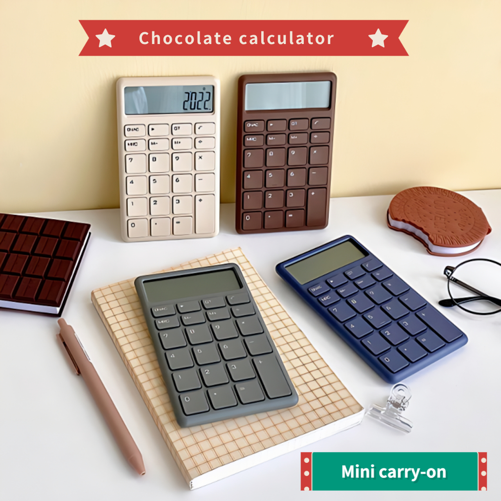 Portable Desktop Electronic Calculator 12-Digit Large LCD Display Scientific Calculator | Shopee ...