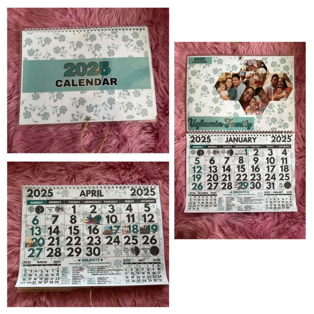 2025 Wall Calendar | A4 size | PERSONALIZED | Shopee Philippines