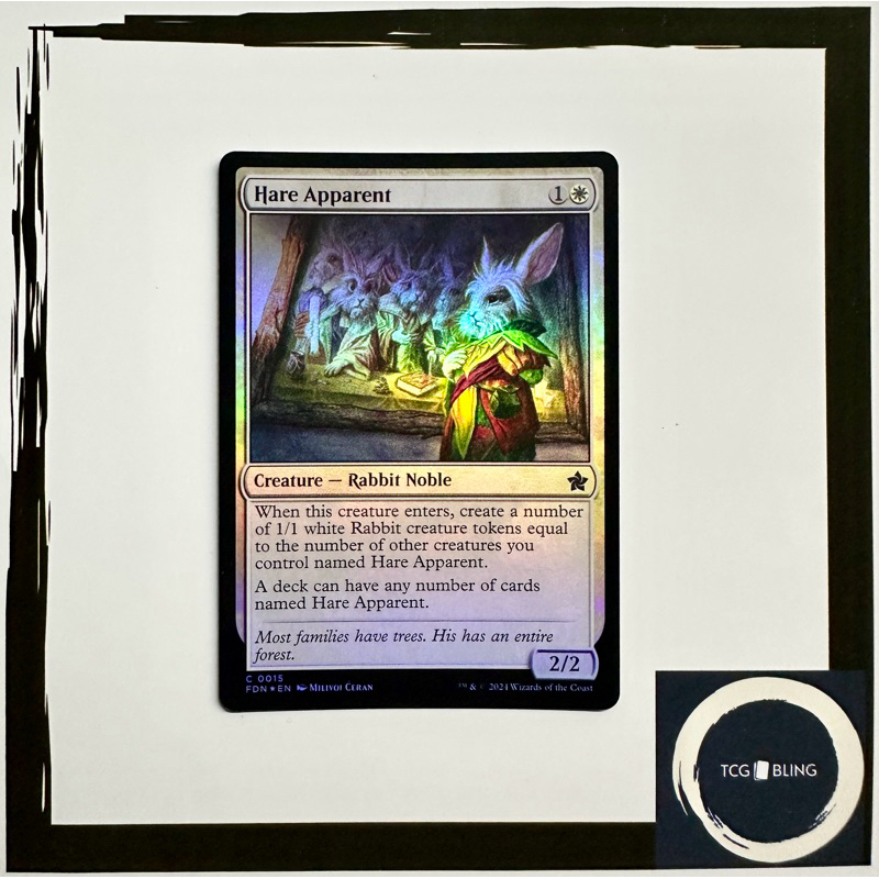 Hare Apparent MTG - Foundations (Normal Foil) | Shopee Philippines