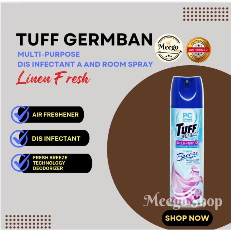 TUFF GERMBAN LINEN FRESH MULTI PURPOSE DISINFECTANT AND ROOM SPRAY ...