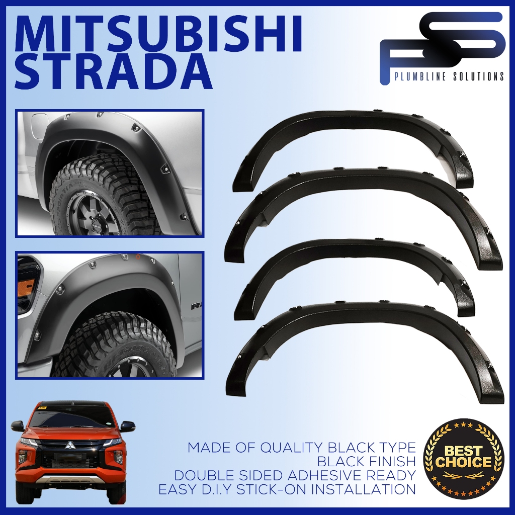 Fender Flares for Mitsubishi Strada 2019 -2023 OEM Slim Type with Screw ...