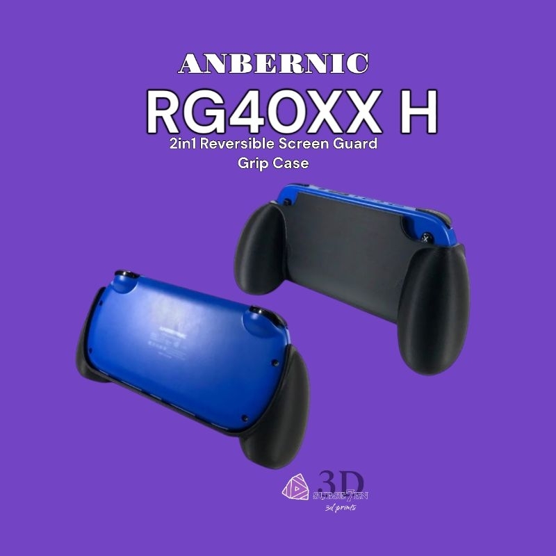 ANBERNIC RG40XX H GRIP CASE 2in1 Reversible Screen Guard Gaming Console ...