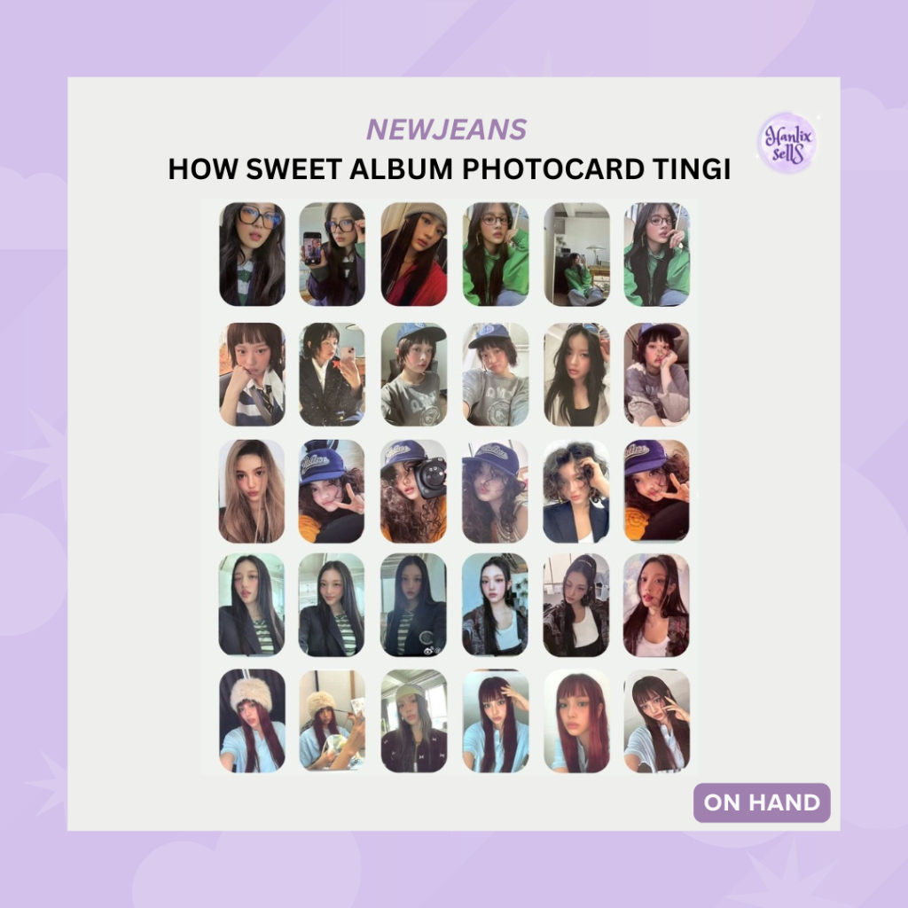 NEWJEANS HOW SWEET STANDARD NEWJEANS VER ALBUM PHOTOCARD HANNI MINJI HAERIN DANIELLE HYEIN ...