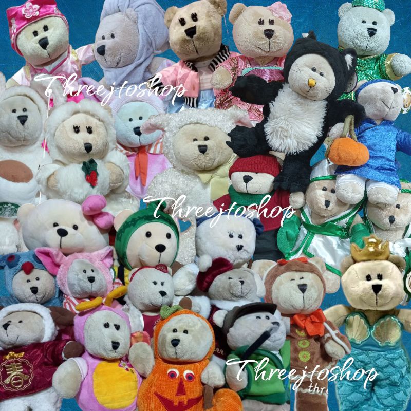 Starbucks Bearista Plush toys preloved | Shopee Philippines