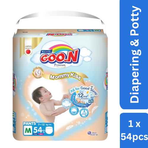 GOO.N Premium Mommy Kiss Diaper Pants M54 | Shopee Philippines