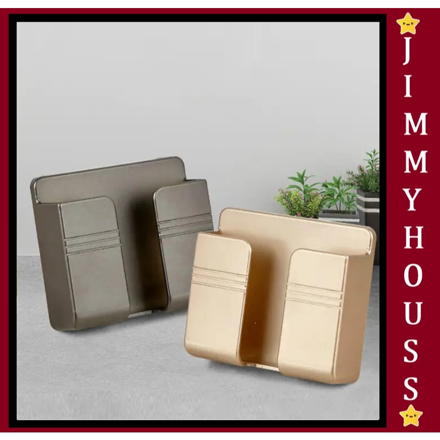 SQUARE PHONE Wall Hanging Remote Control Organizer Mobile Phone Bracket ...