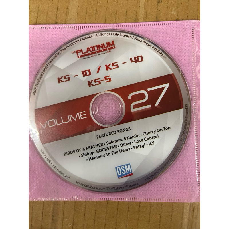 Platinum KS-10/KS-40/JUNIOR 2/ KBOX 1 & 2 VOLUME 26 （JUNE 2024CD ...