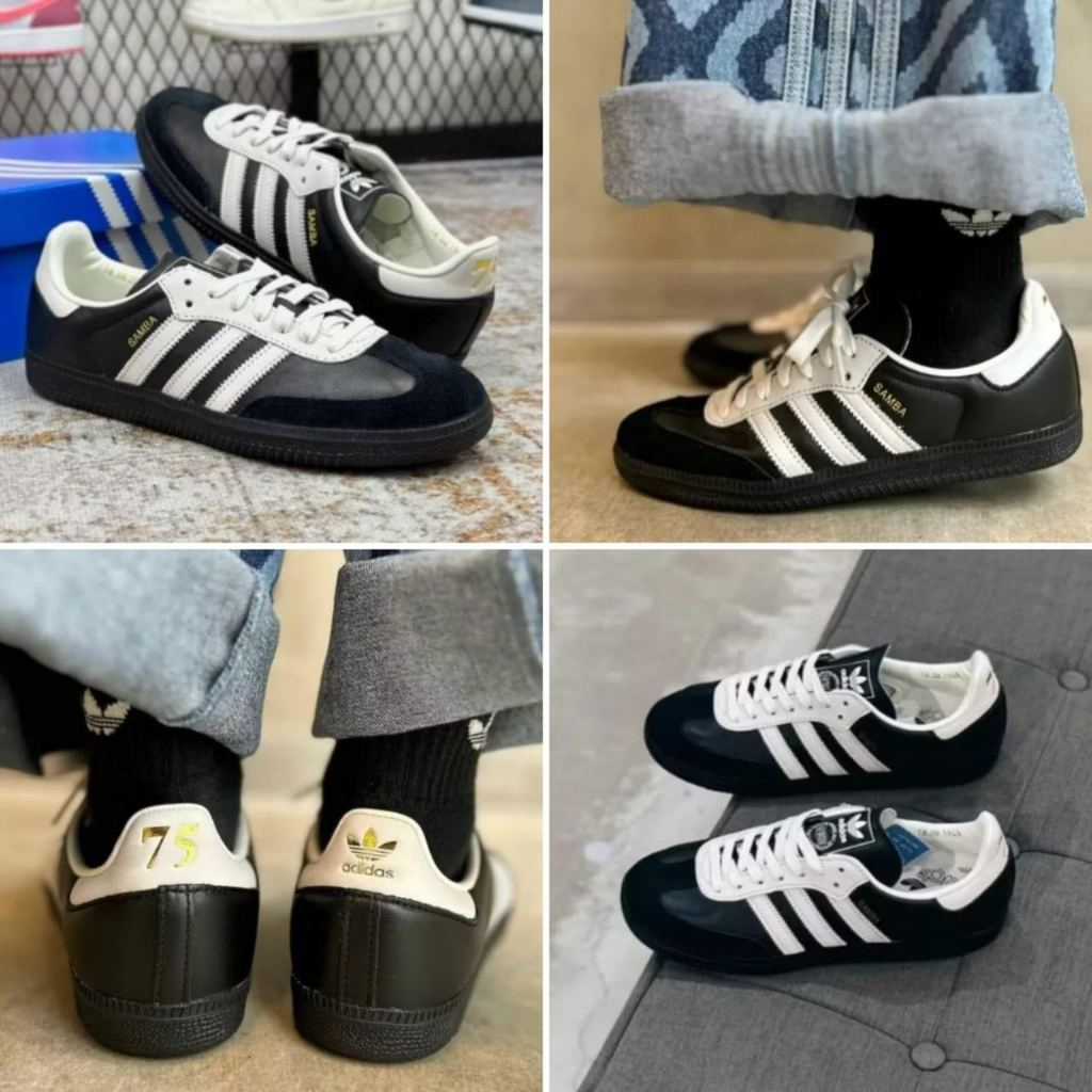 ADI Sneaker OG Black White Celebrate 75 year of iconic style | Shopee ...