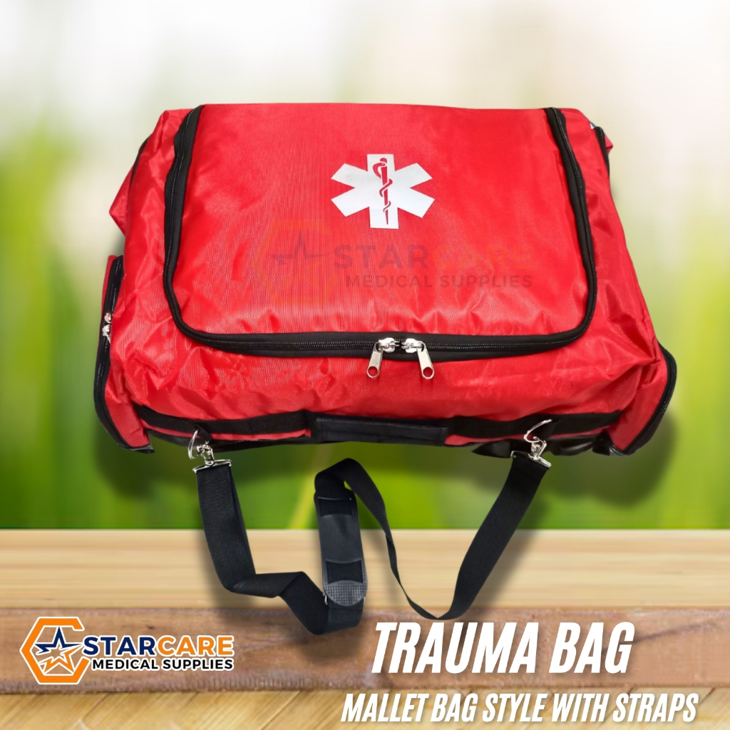 TRAUMA BAG FIRST AID RESPONDER BAG ORGANIZER (25 Person Capacity) BAG ...