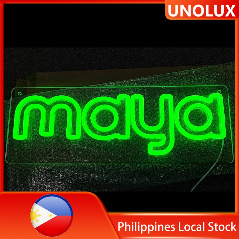 UNOLUX MAYA Signage LED Rainbow Night Light USB Neon Lights Signage for ...