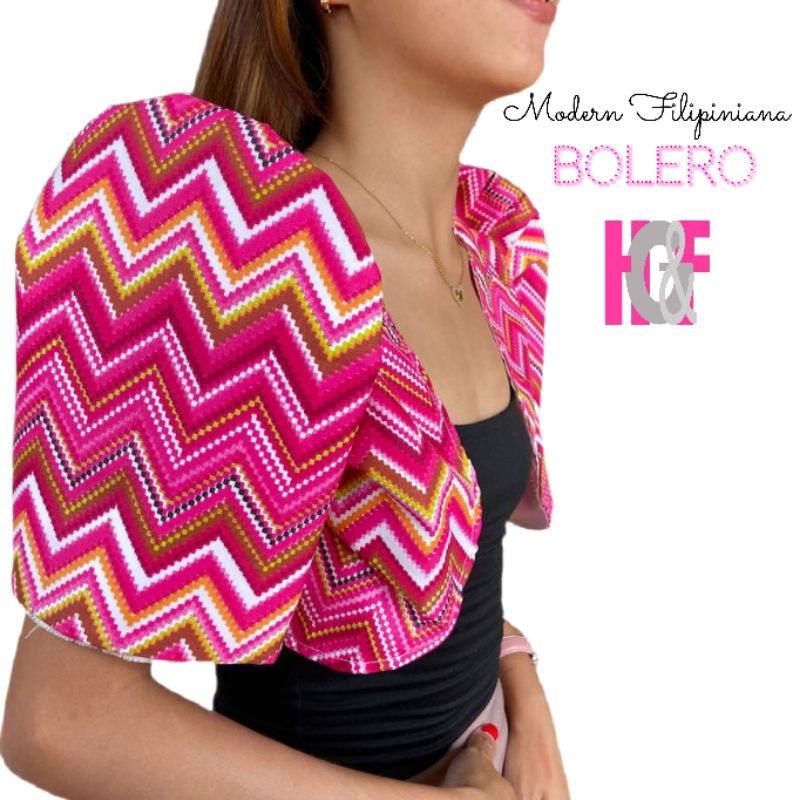 Modern Filipiniana - Ethnic Print BOLERO | Shopee Philippines