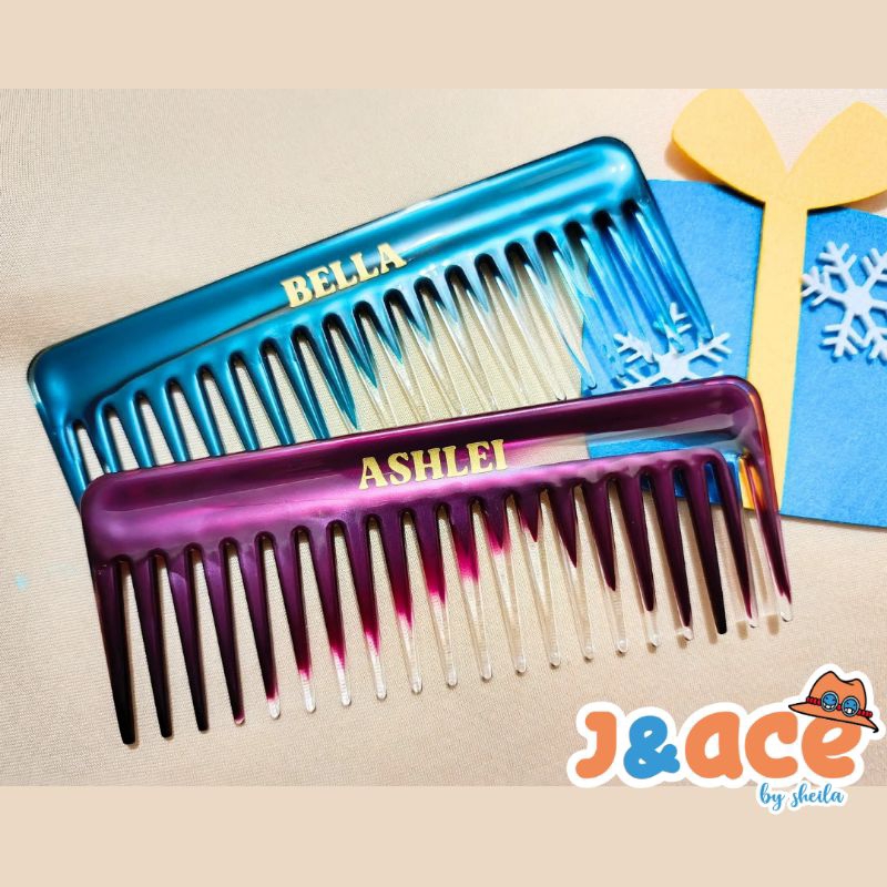 (Free Name) Customized Paganini Collection Resin Hair Comb | Shopee ...