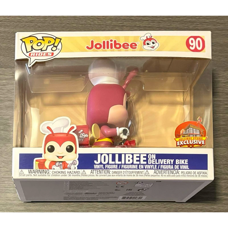 FUNKO POP! Pop Rides! JOLLIBEE on Delivery Bike #90 Store Exclusive | Shopee Philippines
