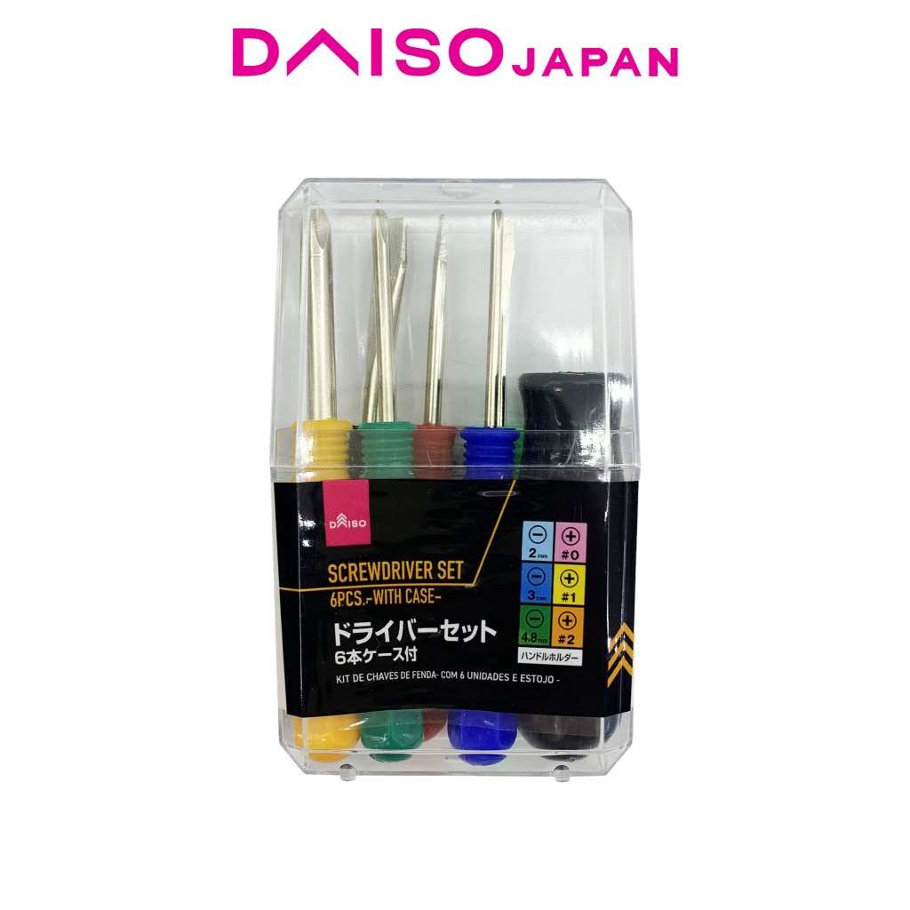 Daiso Screwdriver Set (6 pieces) | Shopee Philippines