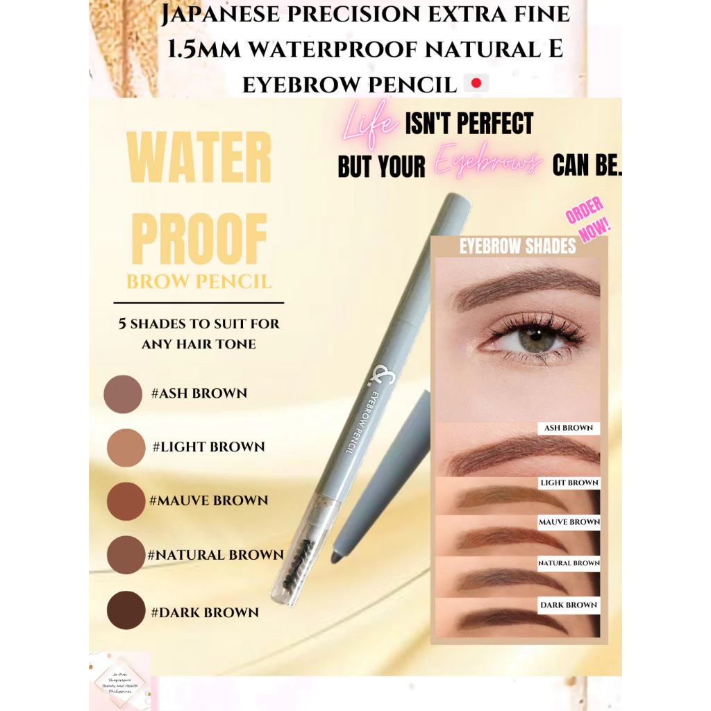EYEBROW PENCIL EXTRA FINE 1.5MM NATURAL EYEBROWS ( JAPAN ) | Shopee ...