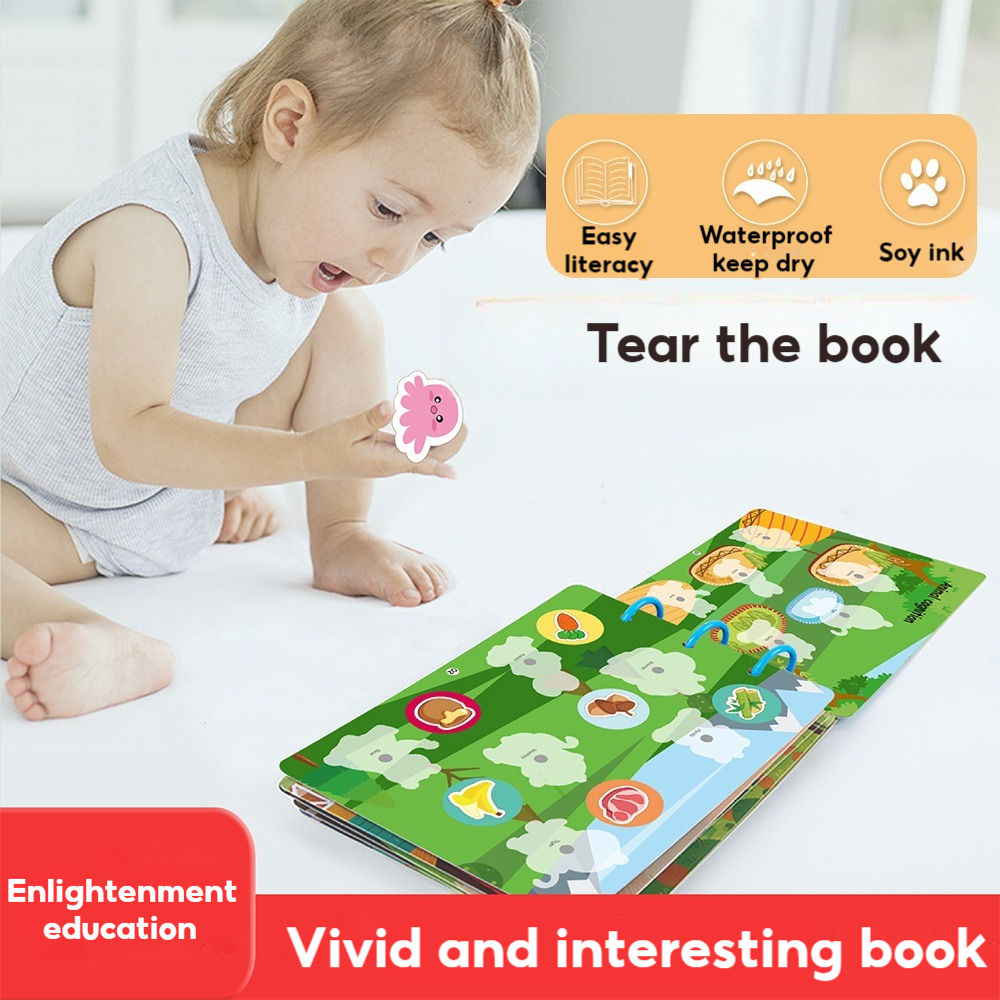 20 Pages Sticker Game Busy Book For Toddler Baby Activity Book Early ...